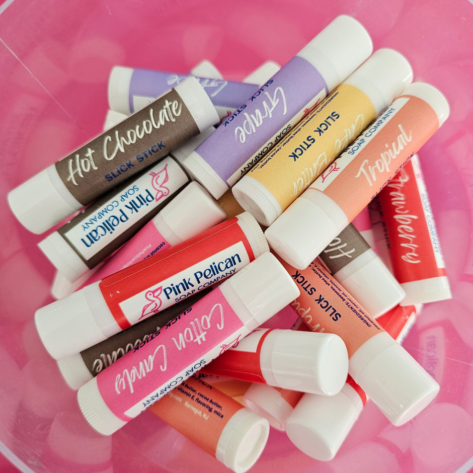 Lip Scrub and Slick Sticks – Pink Pelican Soap Company